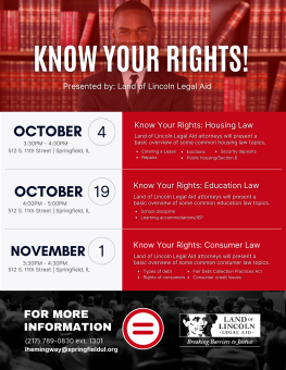 Know Your Rights! | Presented by: Land of Lincoln Legal Aid ...